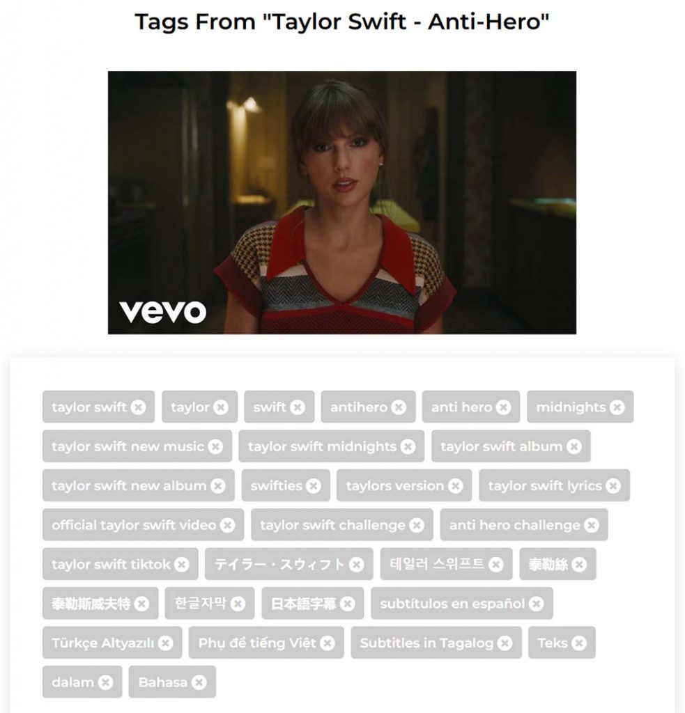 100+ Best YouTube Tags (100+ Ideas) Ideas - TunePocket